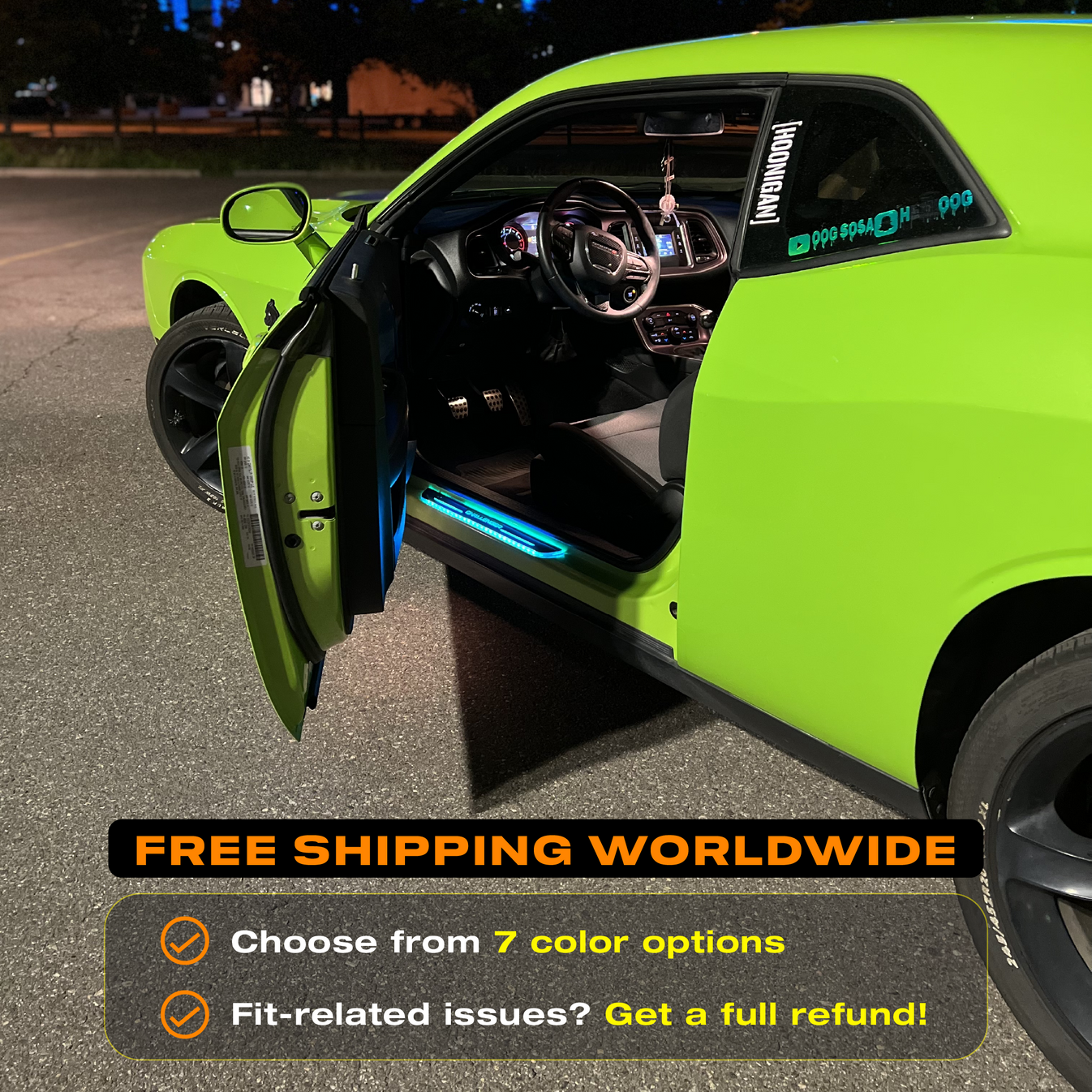 BloomCar™ LED Door Sill Pro (Customized) – TheBloomCar™
