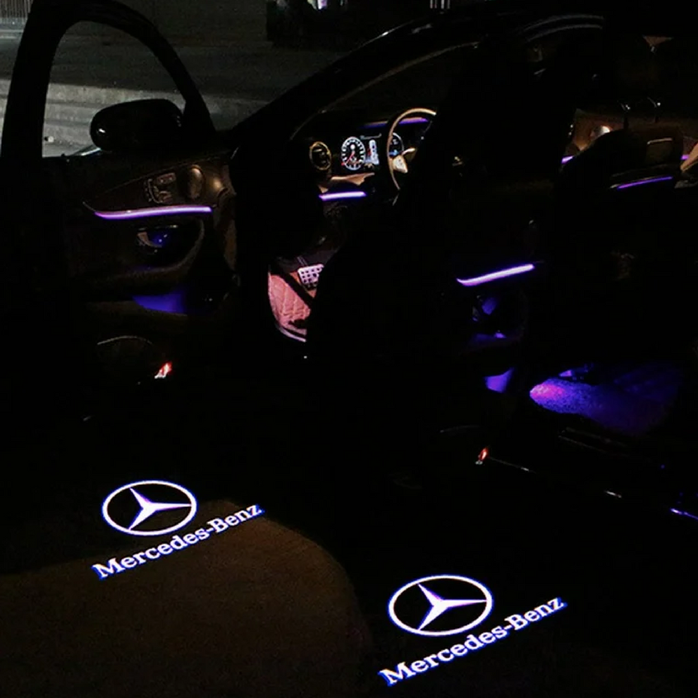 Puddle Lights for Mercedes Benz - Wireless Car Door Projector ...