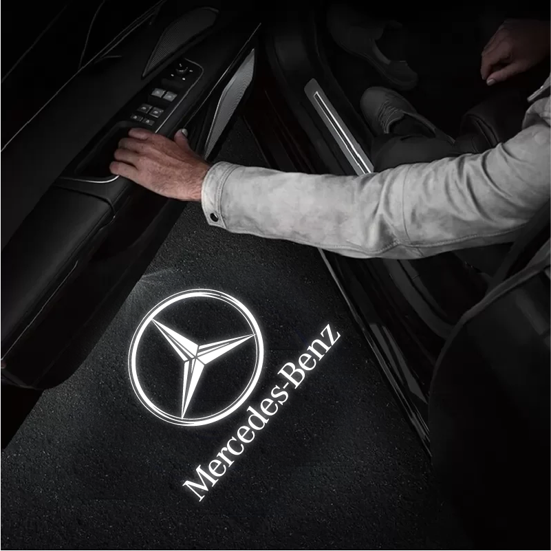 Puddle Lights for Mercedes Benz - Wireless Car Door Projector ...