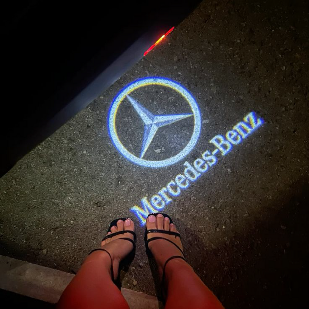 Puddle Lights for Mercedes Benz - Wireless Car Door Projector ...