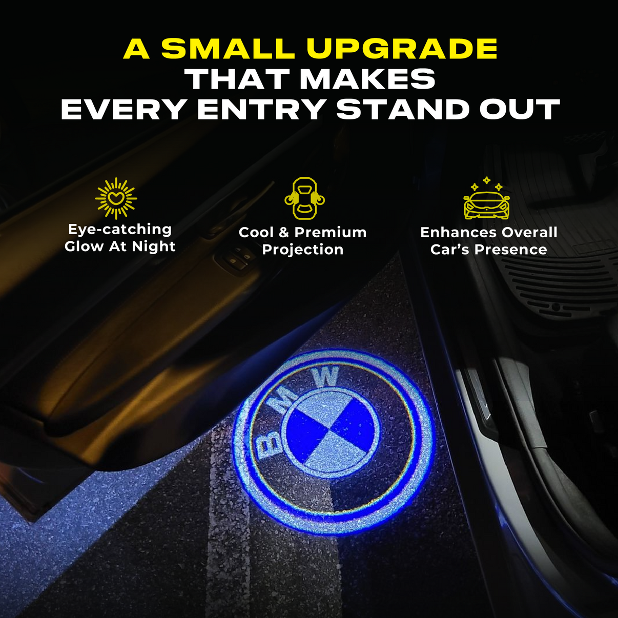 Puddle Lights - Wireless Car Door Projector – TheBloomCar™