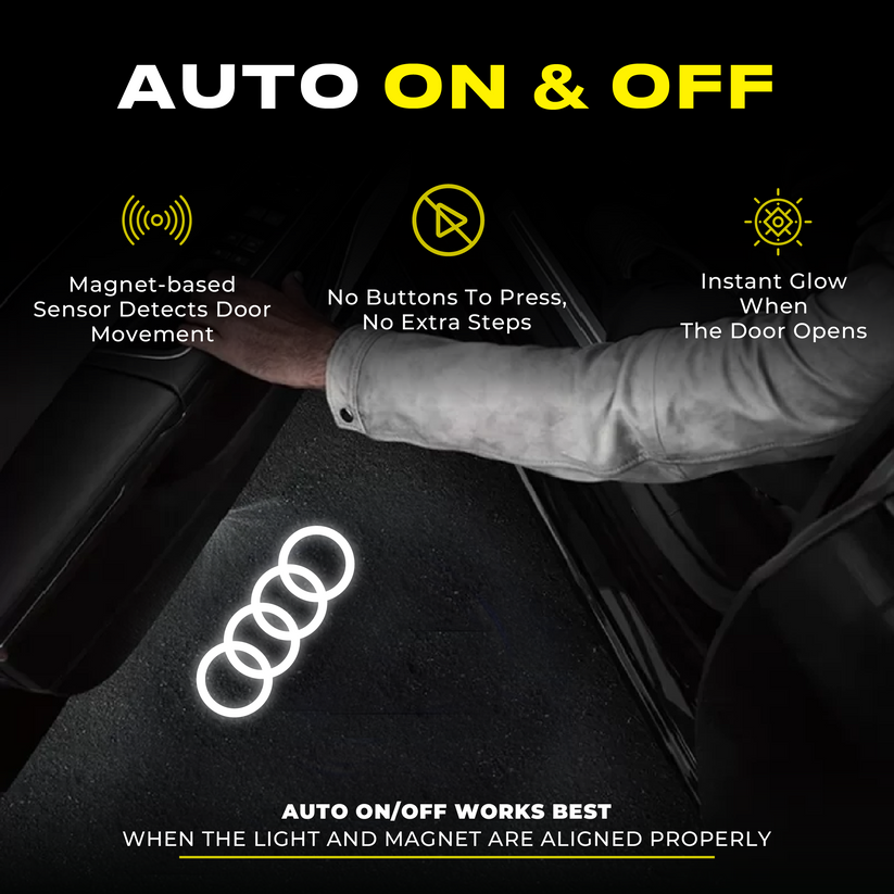Puddle Lights - Wireless Car Door Projector – TheBloomCar™